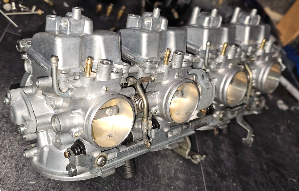 Refurbished Yamaha FZS 1000 Carburettors fitted with the Ivan's Perfor ...